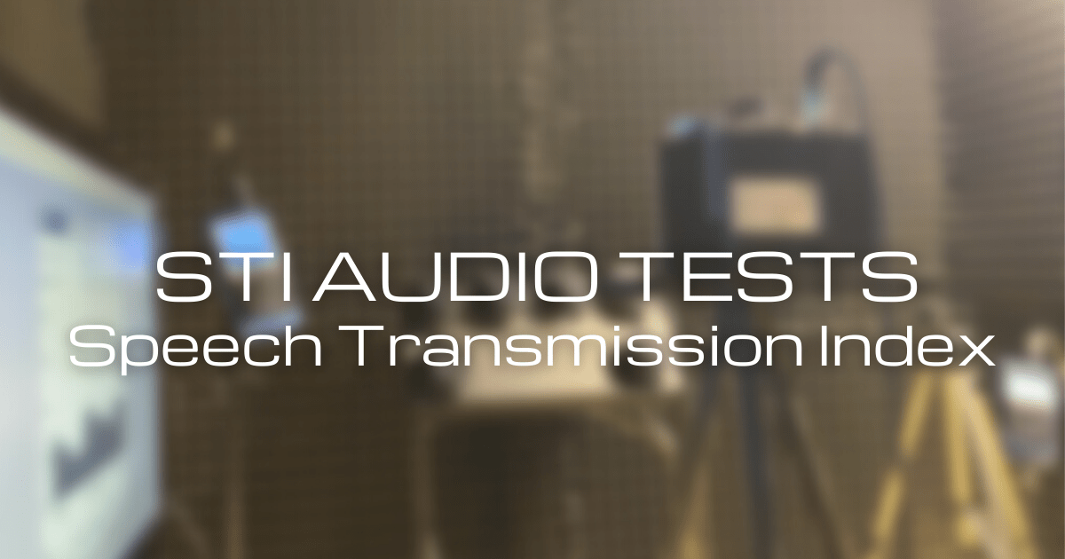 Speech Tranmission Index (STI) & Audio tests | Ocean Voyager